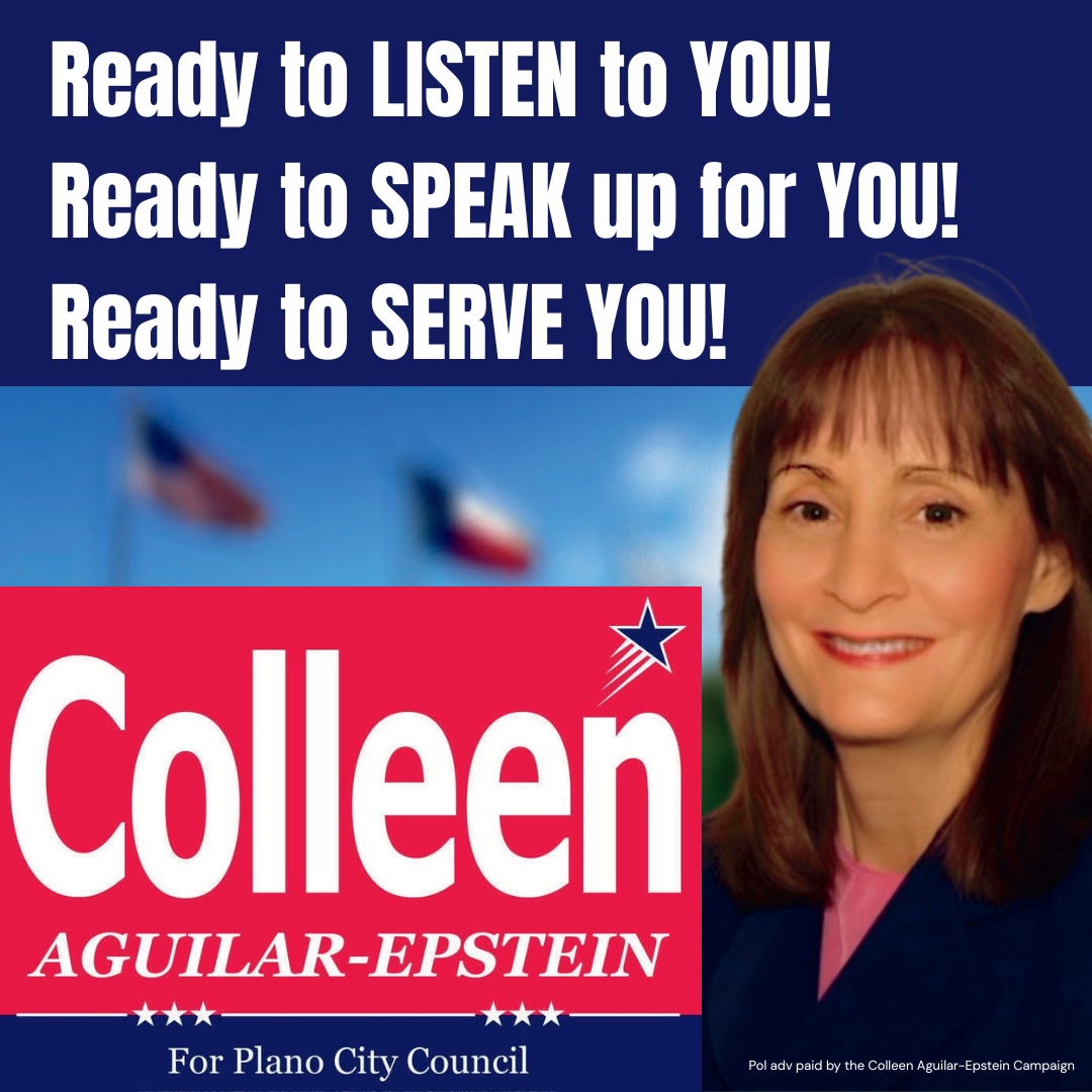 Ready to LISTEN larger sign – Collleen for Plano City Council